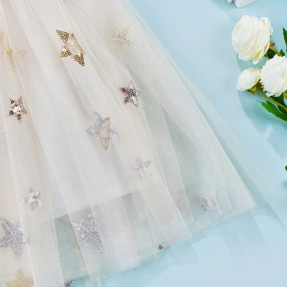 boutique | Dresses | Silver Gold Stars Girl Outfit Clothes Dress ...